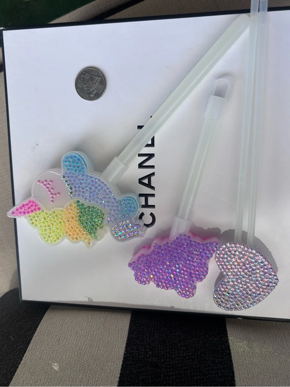 Party Supplies | Bedazzled Unicorn Wands With Glowsticks Bedazzle Heart ...